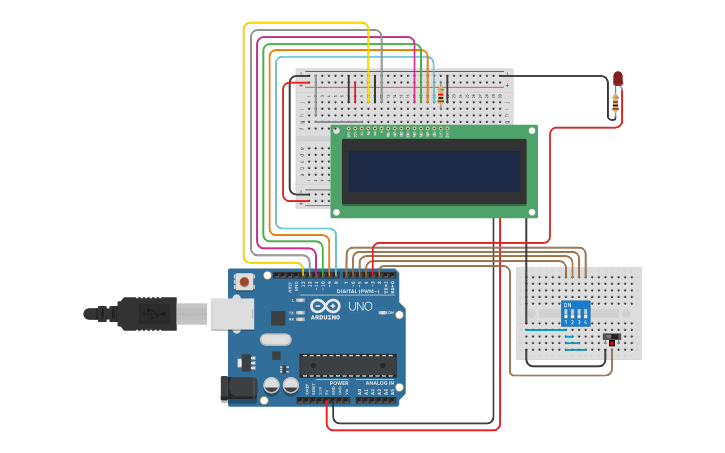 Circuit Design Copy Of Lcd Water Level Indicator Tinkercad