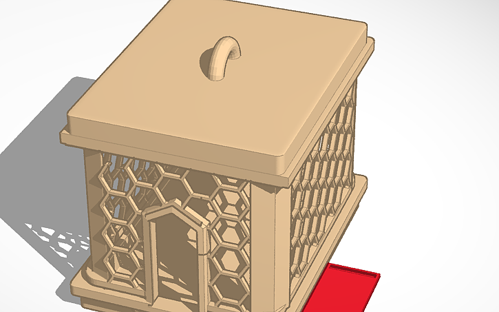 3D design jaula de pajaro portatil mejorada - Tinkercad 3D design jaula de pajaro portatil mejorada - Tinkercad