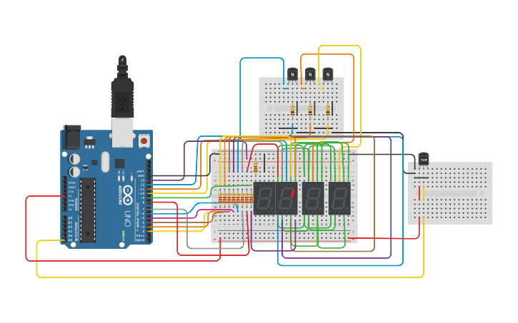Circuit design EXERCICIO_14_DSLDS - Tinkercad