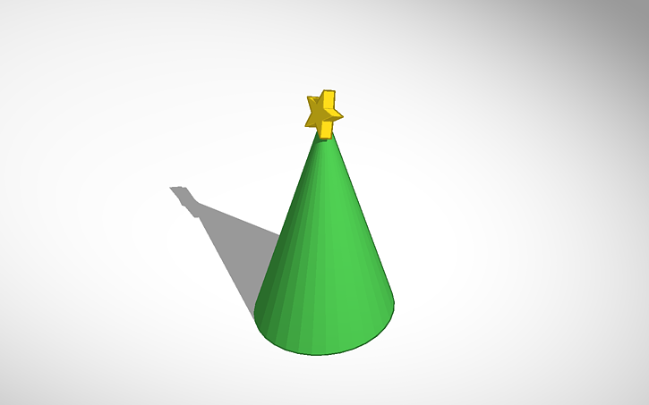 3D design Christmas tree - Tinkercad