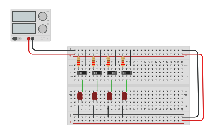 Circuit design Interruptores - Tinkercad
