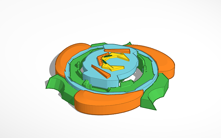 3D design db aqua beyblade desighn - Tinkercad