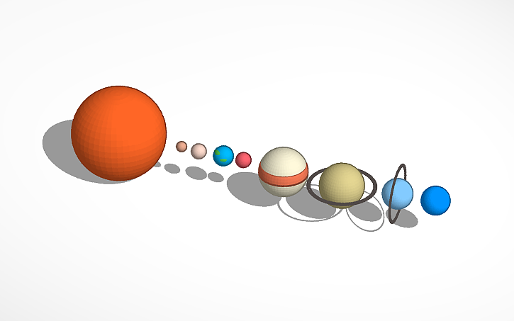 3D design Solar System - Tinkercad