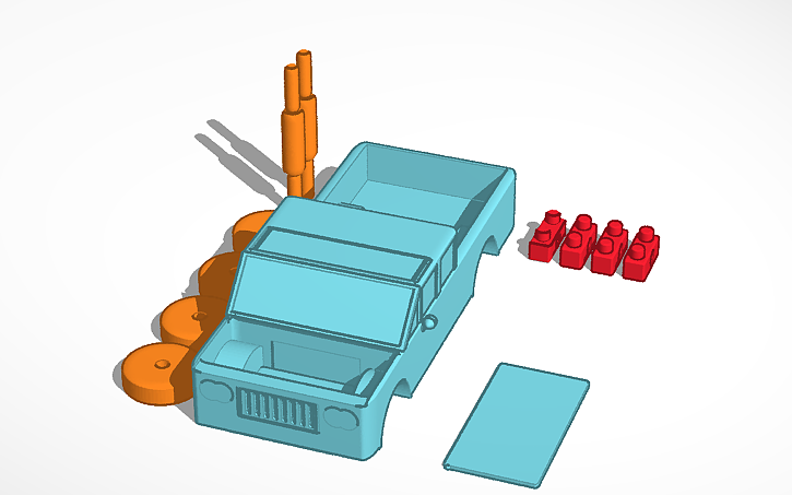 3D design Pick-Up Truck Simple | Tinkercad