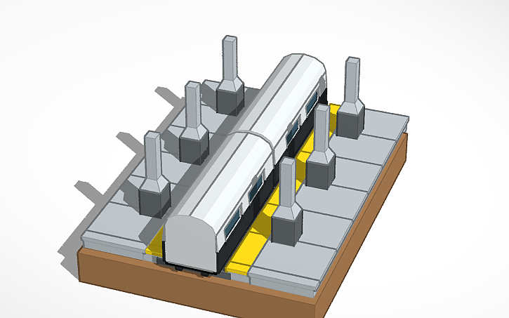 3D design Subway Train - Tinkercad