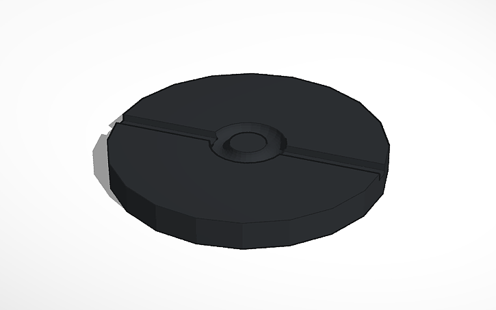 3D design Pokéball Figure Base | Tinkercad