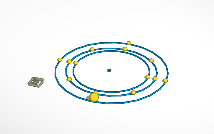 3D design Silicon atom - Tinkercad