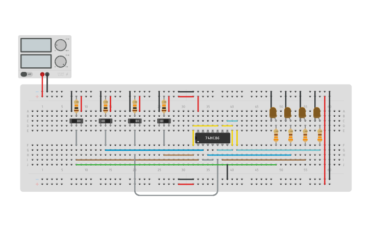 Circuit design AST 122 - SANICO - BIT I-A - CIRCUIT NO. 1 - Tinkercad