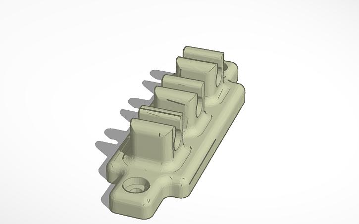 3D design Cable+Holder - Tinkercad