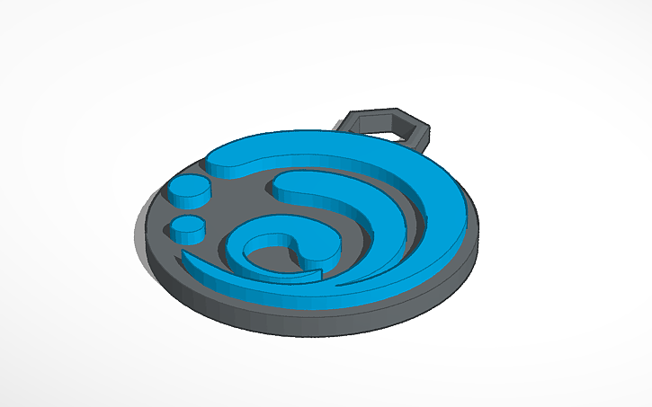 3D design Hydro keychain | Tinkercad