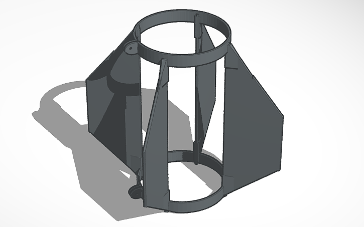 3D design Screw On Model Rocket Fins - Tinkercad