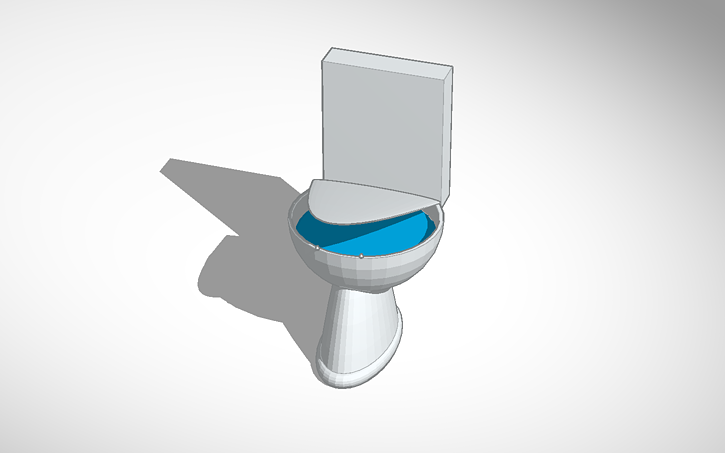 3D design Toilet - Tinkercad