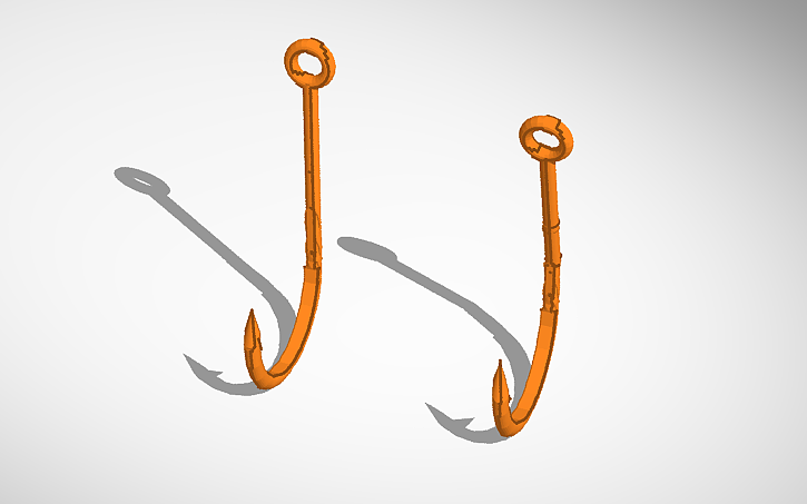 3D design Hameçon (en cours) - Tinkercad