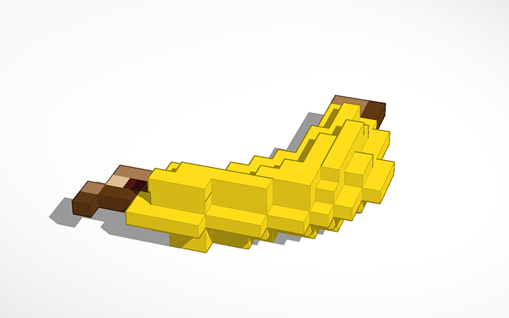 3D design Copy of Banana 3mm - Tinkercad