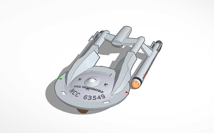 3D design USS Thunderchild NCC 63549 (Akira-class TOS Era) - Tinkercad