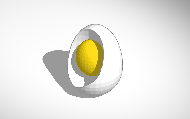 3D design egg - Tinkercad