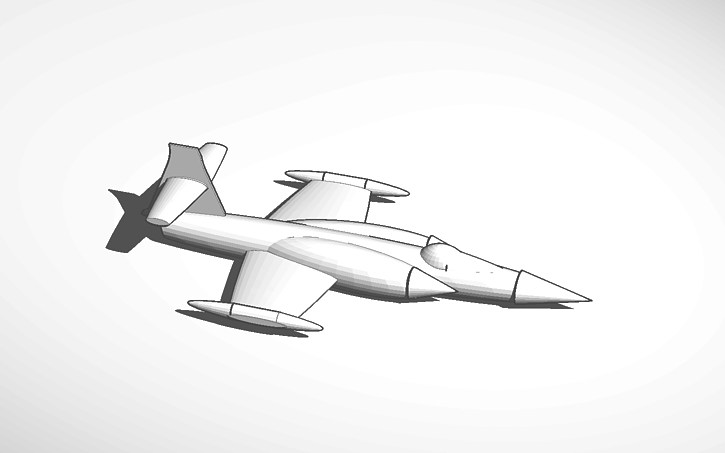 3D design aircraft - Tinkercad
