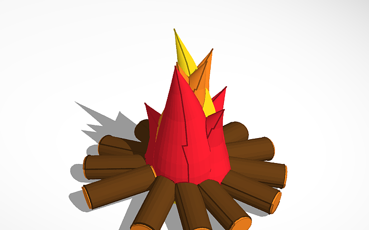 3D design Campfire - Tinkercad