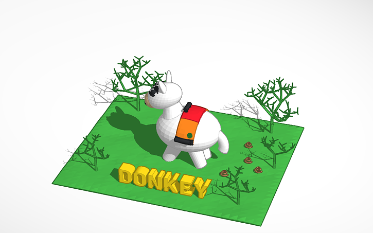 3D design Donkey - Tinkercad