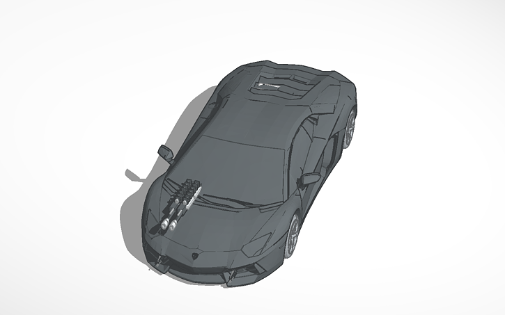 3D design Death Race Lamborghini - Tinkercad