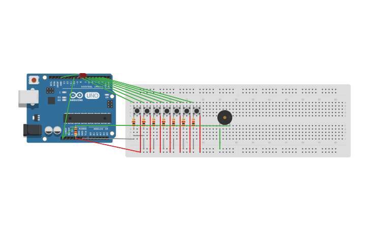 Circuit design raduga | Tinkercad