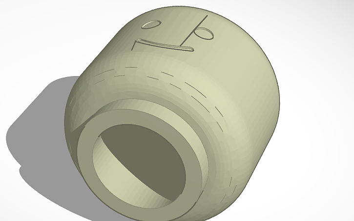 3D design Lego head inspired - Tinkercad