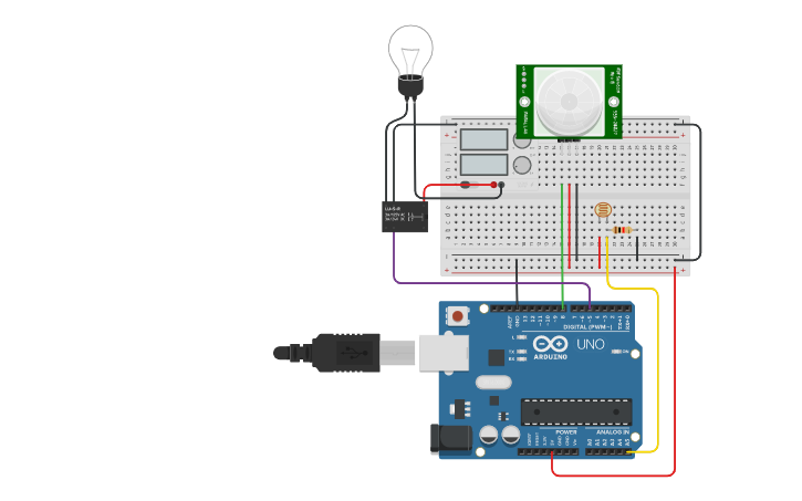 Circuit design Smart Table Lamp (RikeshMahat 2060012) - Tinkercad