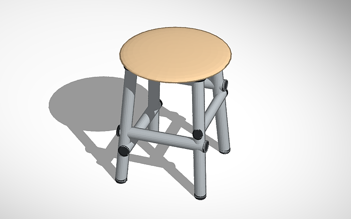 3D design Art stool - Tinkercad