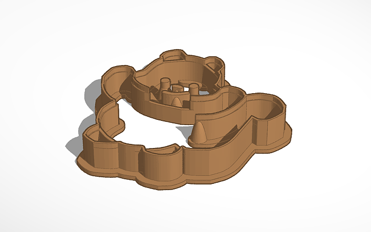 3D design Squirrel Cookie Cutter - Tinkercad