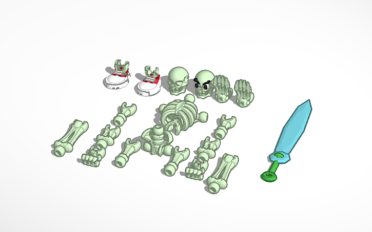 3D design skeleton boi - Tinkercad