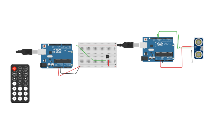 Circuit design capteur - Tinkercad