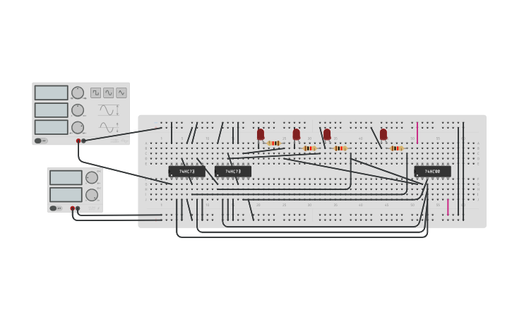 Circuit Design Mod 10 Counter Tinkercad