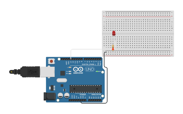 Circuit Design Sm2 Practica 2 Encender Un Led De Forma Intermitente Tinkercad 5056