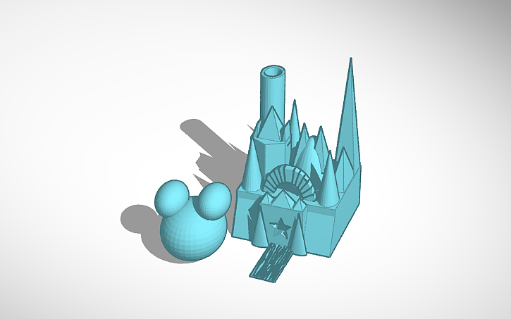 3D design Disney castle | Tinkercad