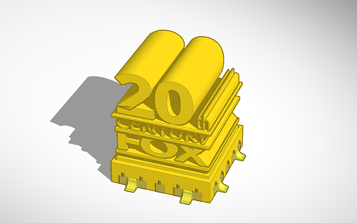 3D design 20th Century Fox - Tinkercad
