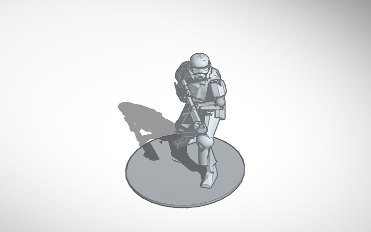 3D design Storm Trooper Figure - Tinkercad