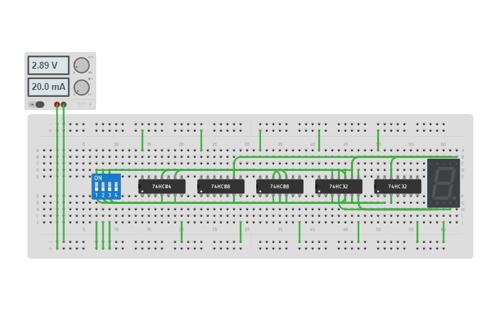 Circuit Design 2nd Digits Of The Month Tinkercad