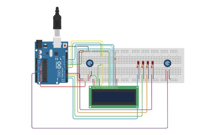 Circuit design embedded system tirgol 5.1 - Tinkercad