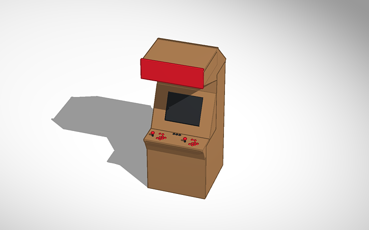 3D design Arcade Automat - Tinkercad