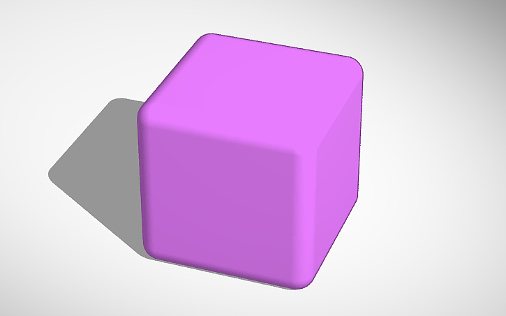 3d Design Rounded Lavender Square Tinkercad