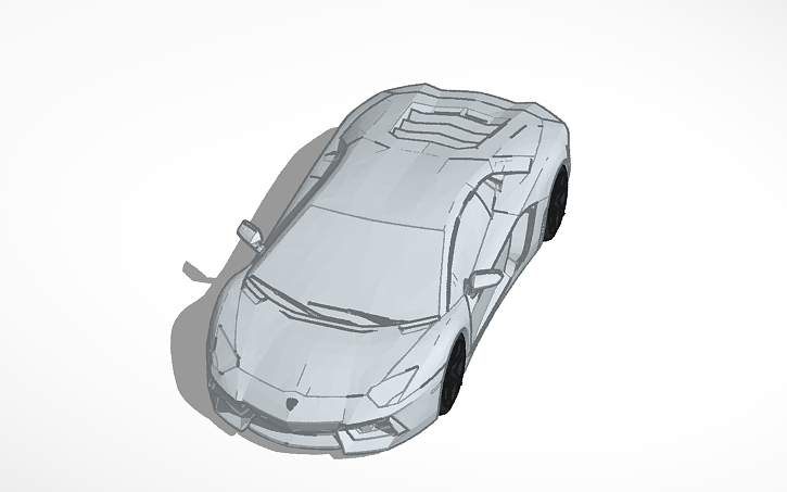 3D design Lamborghini Aventador - Tinkercad