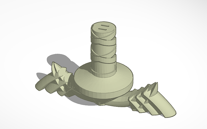 3D design Master sword handle - Tinkercad