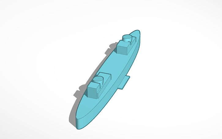 3D design large commercial vessel - Tinkercad