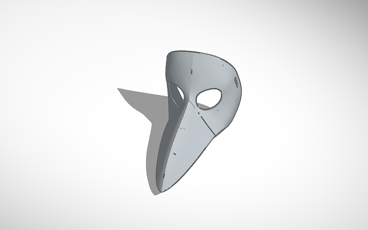 3D design Plague doctor mask - Tinkercad