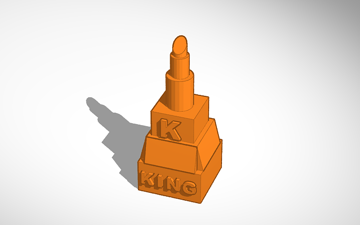 3D design lipstick - Tinkercad