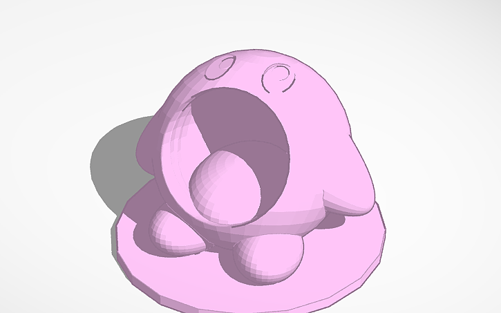 3D design Kirby - Tinkercad