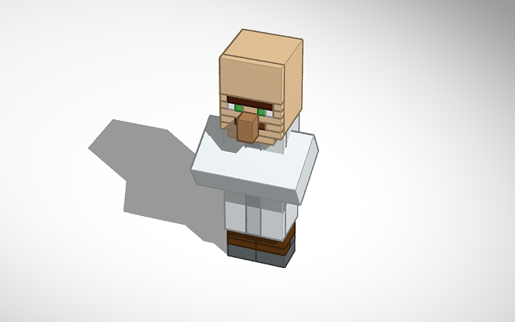 3D design Minecraft Villager - Tinkercad