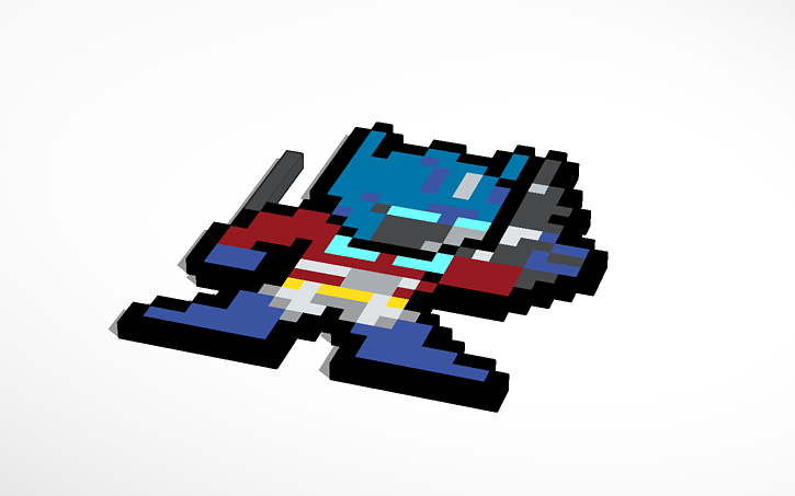 3D design 8-Bit Optimus Prime 2.0 - Tinkercad