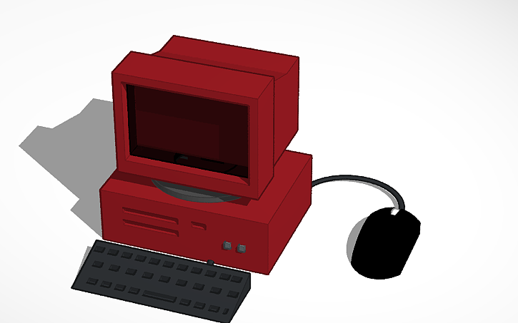 3D design Old Computer - Tinkercad