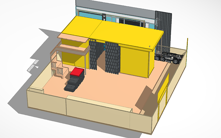 3D design MW2 Nuke Town Map idea(not my design - Tinkercad